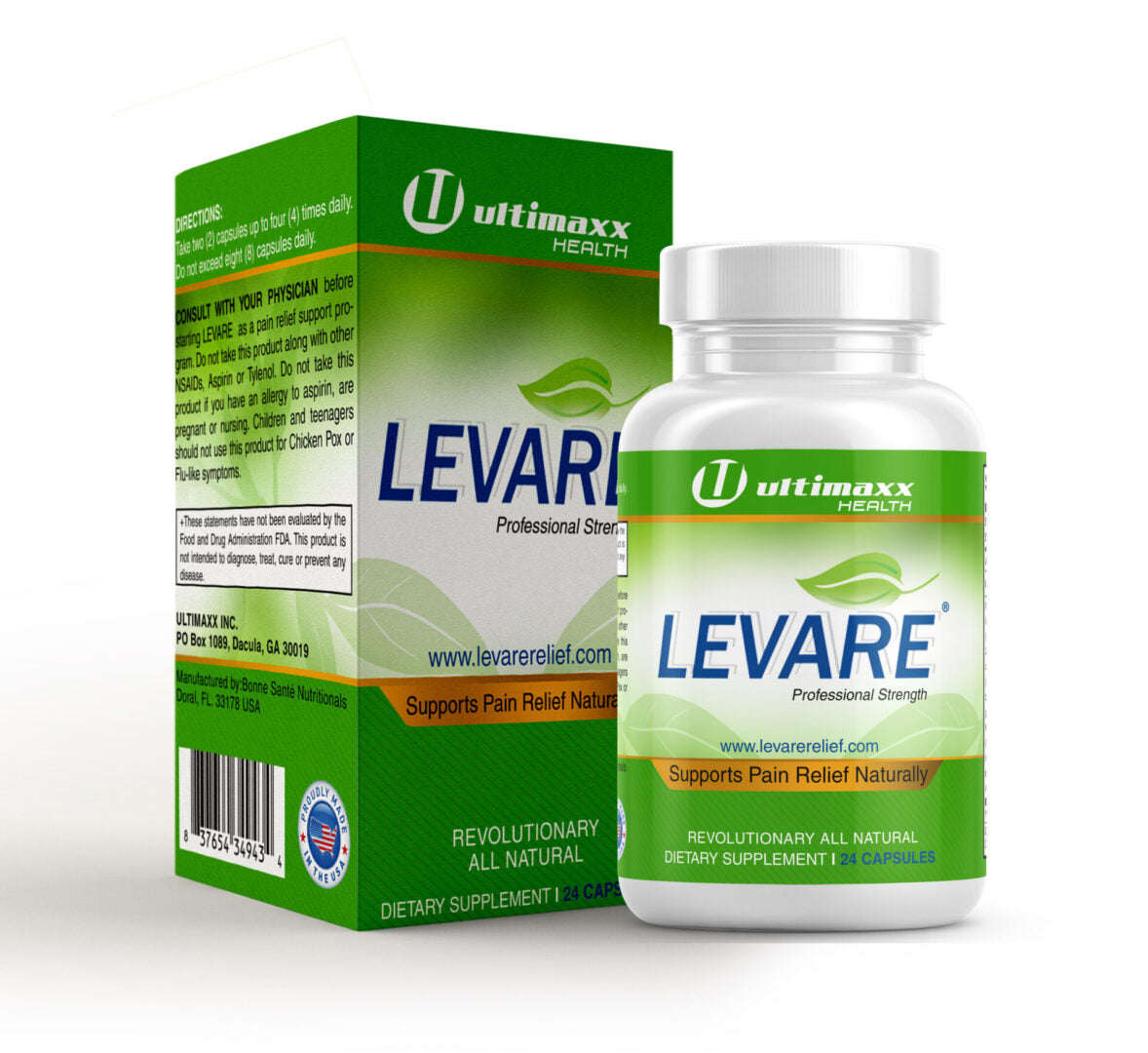 LEVARE® 1-60 Count – Ultimaxx Health